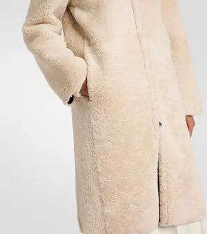TOTEME Shearling Coat - Beige