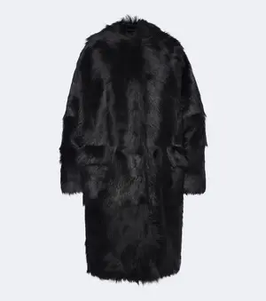 TOTEME Shearling Coat - Black
