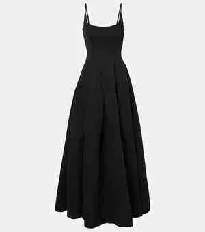 Staud Joy Cotton-blend Gown - Black