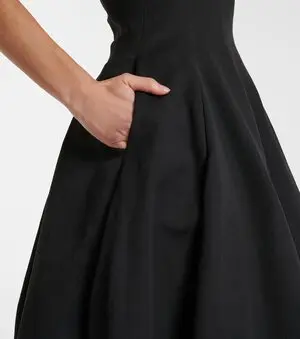 Staud Joy Cotton-blend Gown - Black