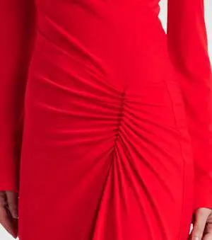 Simkhai Ferrera Ruched Maxi Dress - Red