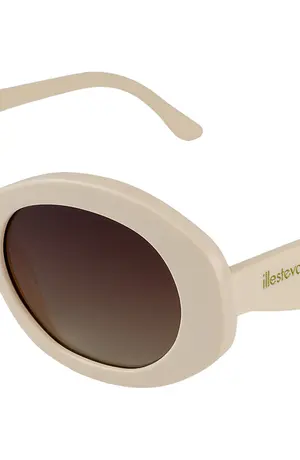 Illesteva Luna Sunglasses - Cream / Brown