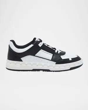 Valentino Garavani Freedots Leather Low-top Sneakers
