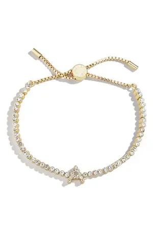 Baublebar BaubleBar Initial Slider Bracelet Clear A