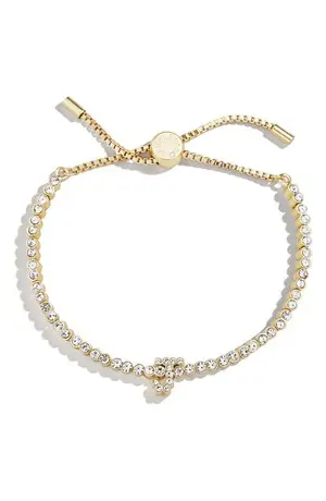 Baublebar BaubleBar Initial Slider Bracelet Clear J