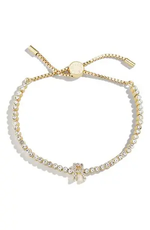 Baublebar BaubleBar Initial Slider Bracelet Clear R