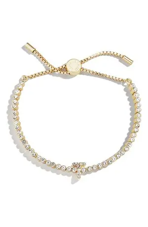 Baublebar BaubleBar Initial Slider Bracelet Clear T