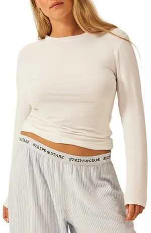 STRIPE & STARE Underlayer Top - White