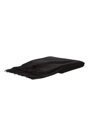 ITALIC Remi Cashmere Throw - Black