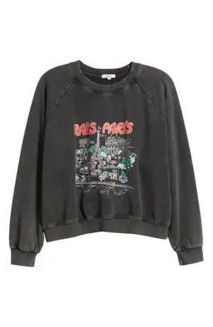 Rails Paris Graphic Cotton Sweatshirt
