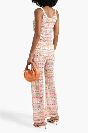 Missoni Spacedyed Ribbed-knit Tank - Peach