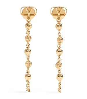 Valentino Garavani Vlogo Signature Drop Earrings - Gold