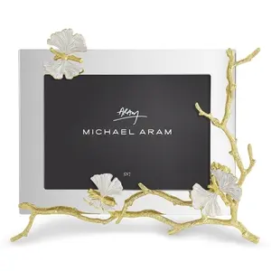 Michael Aram Butterfly Ginkgo Gold Reflective Frame, 5 X 7 - Silver