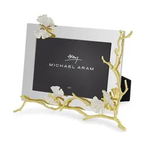 Michael Aram Butterfly Ginkgo Gold Reflective Frame, 5 X 7 - Silver