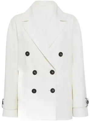 Women's Brunello Cucinelli White Outerwear