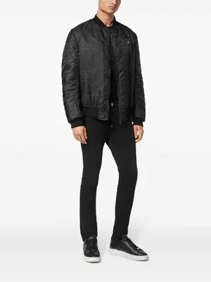 Philipp Plein Monogram-jacquard Bomber Jacket