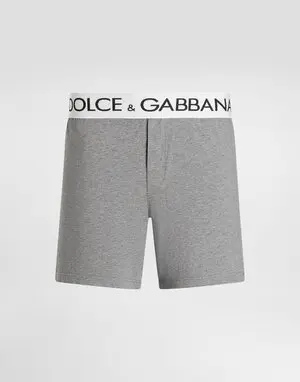 Dolce & Gabbana Two-way Stretch Cotton Boxer Shorts - Grey