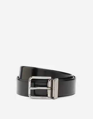 Dolce & Gabbana Brushed Calfskin Belt - Black