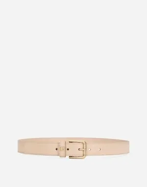 Dolce & Gabbana Dg Logo Calfskin Belt - Pink
