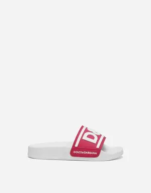 Dolce & Gabbana Rubber Beachwear Slides - Multicolor