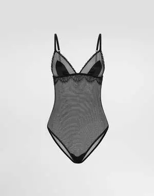 Dolce & Gabbana Lace Bodysuit - Black