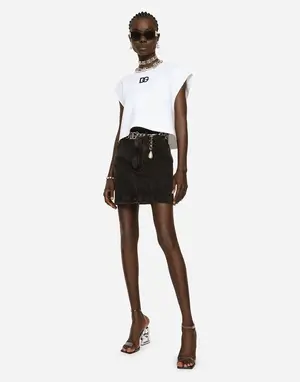 Dolce & Gabbana Washed Denim Miniskirt - Multicolor