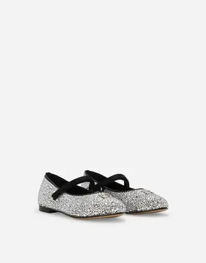 Dolce & Gabbana Rhinestone Ballerina Flats