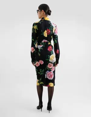 Dolce & Gabbana Peony And Rose Skirt - Print