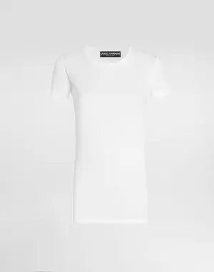 Dolce & Gabbana Short-sleeved Jersey T-shirt - White