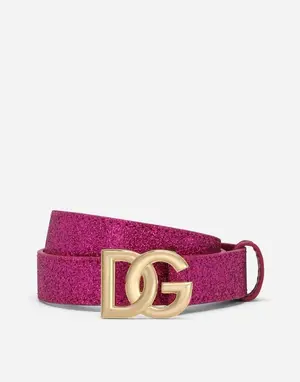 Dolce & Gabbana Dg Logo Belt - Fuchsia