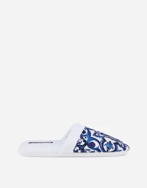 Dolce & Gabbana Cotton Terry Slippers - Multicolor