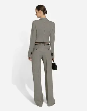 Dolce & Gabbana Houndstooth Jacket With Vest