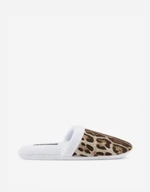 Dolce & Gabbana Cotton Terry Slippers - Multicolor