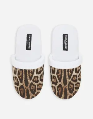 Dolce & Gabbana Cotton Terry Slippers - Multicolor