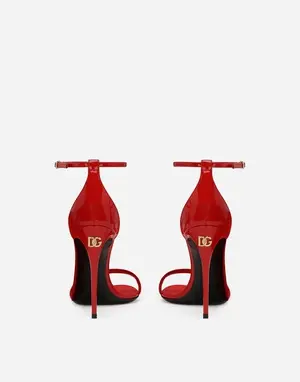 Dolce & Gabbana Patent Leather Sandals - Red