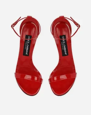 Dolce & Gabbana Patent Leather Sandals - Red