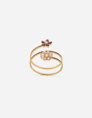 Dolce & Gabbana 18k Yellow Rhodolite Garnet, Morganite, Blue Zircon, And Citrine Bracelet - Gold