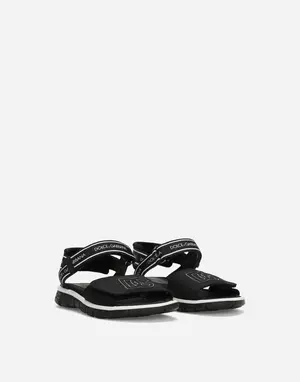 Dolce & Gabbana Technical Fabric Sandals With Dg Logo