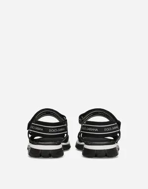Dolce & Gabbana Technical Fabric Sandals With Dg Logo