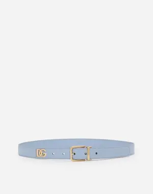 Dolce & Gabbana Dg Logo Belt - Light Blue