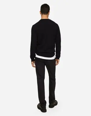 Dolce & Gabbana Cashmere Round-neck Sweater - Blue
