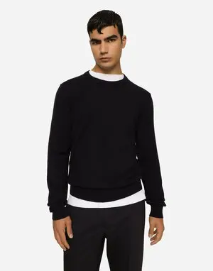 Dolce & Gabbana Cashmere Round-neck Sweater - Blue