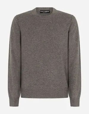 Dolce & Gabbana Cashmere Round-neck Sweater - Grey