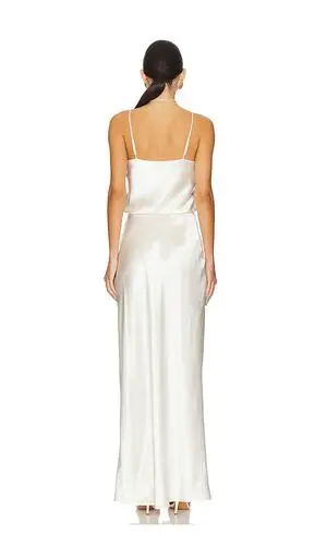 EAVES Yarden Silk Maxi Dress - Ivory
