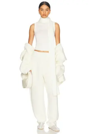 HELSA Charlee Knit Scarf Top