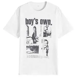 BOYS OWN The Social Awareness Front Print T Shirt - White
