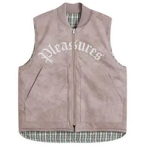 Pleasures Zip Up Vests For Men
