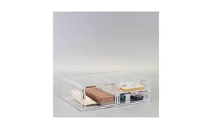 SORBUS 3 Large Stackable Acrylic Drawers