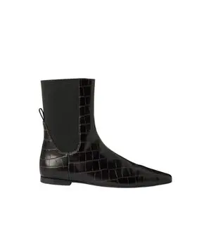 TOTEME Croc-effect Leather Chelsea Boots