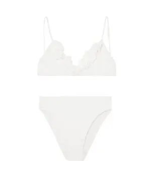 MAYGEL CORONEL Krassi Ruffled Bikini - White
